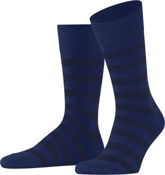 Falke Herren Socken Sensitive Mapped Line M So Baumwolle mit Komfortbund 1 Paar, Blau Sapphire 6055, 43-46