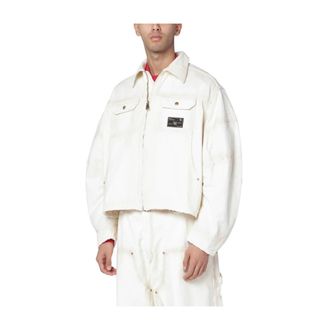 Willy Chavarria Stockton Work Jacket - - Jackets - Herren - Wei&szlig; - S