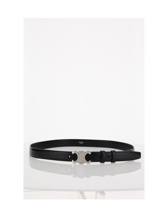 Celine Mens Belt 25mm Calf Leather Black