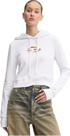 Diesel Damen, Sweatshirts & Hoodies, Wei&szlig;, MGr&ouml;&szlig;e