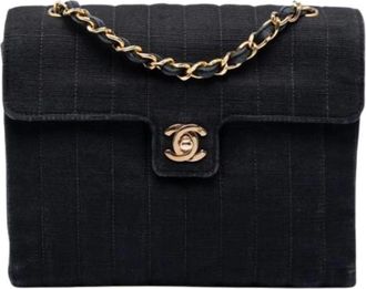 Chanel Sac bandouli&egrave;re matelass&eacute; en nylon Pre-owned - Femme - Pre-owned - Noir - Taille: ONE Size