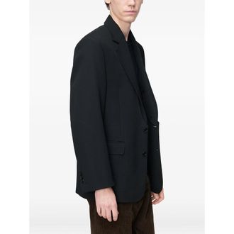 Maison Margiela Wool Single-Breasted Blazer - Black