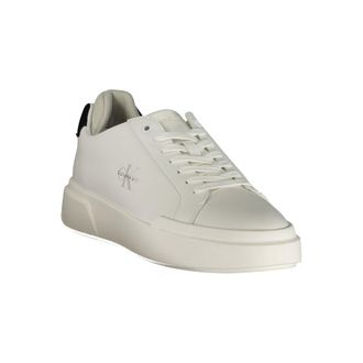 Calvin Klein Leather and Polyurethane Sneakers - White