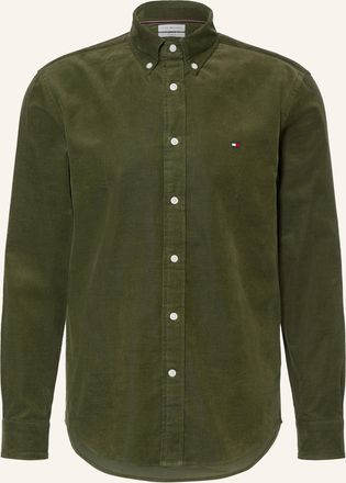 Tommy Hilfiger Cordhemd Regular Fit gruen