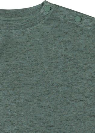 Cecil Kurzarmshirt LINEN OPTIC_Solid Button T-Shi