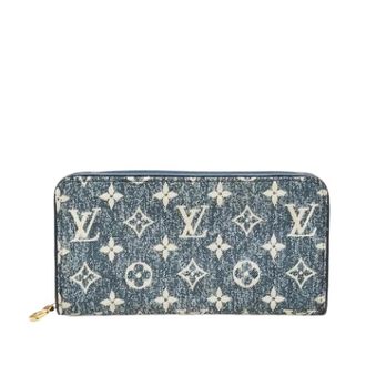 Louis Vuitton Pre-owned Monogram Denim Long Wallet - - Pre-owned - Damen - Blau - ONE SIZE