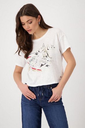 Monari Rundhalsshirt mit Frontprint