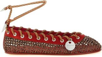 Kiko Kostadinov Kiko Kostadinov, Femme, Chaussures, Rouge, Taille: 38 EU Ballerines Reticella