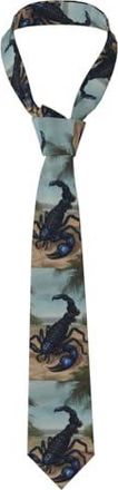 Generic Cravates Photo De Scorpion Bleu Cravates Hommes Polyvalente Cravatte Pour Mariage Travail Bureau
