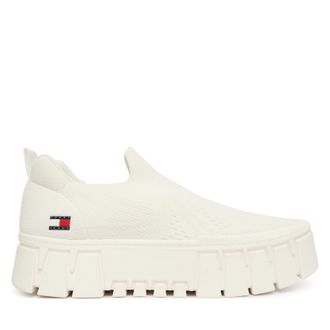 Tommy Jeans Sneakers Tommy Jeans Tjw Chunky Knit Sneaker EN0EN03014 Wei&szlig;