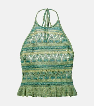 Etro Top en crochet de coton