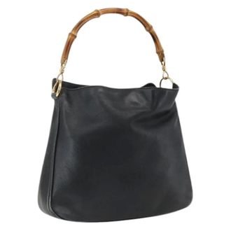 Gucci Sac &agrave; main vintage en cuir Pre-owned - Femme - Pre-owned - Noir - Taille: ONE Size