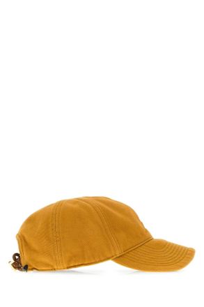 Miu Miu Womens Cotton Baseball Cap Yellow Contiene Parti