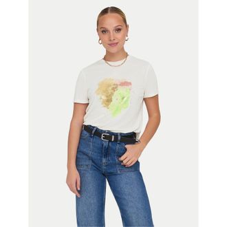 Only T-Shirt 15303212 Wei&szlig; Regular Fit