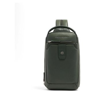 Piquadro Sac bandouli&egrave;re en cuir avec protection Rfid pour iPad mini - Homme - Sacs - Vert - Taille: ONE Size