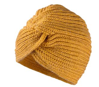 morefaz Damen Chemo Turban Twist Hut Mohair Wolle f&uuml;r Krebs Kopfbedeckung Headwrap Strickm&uuml;tze Schals (Mustard)