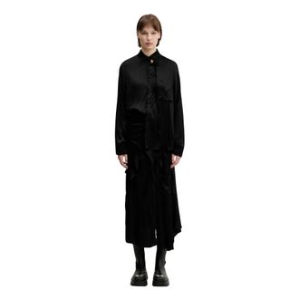 Ottolinger Deconstructed Satin Cut-Out - - Dresses - Damen - Schwarzk - S