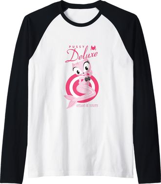 Pussy Deluxe Pink Mermaid Cat Raglan
