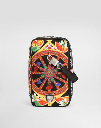 Dolce & Gabbana Handtasche Lock Aus Bedrucktem Canvas - Mann Shopper Multicolor Onesize