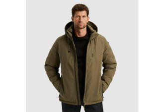 PME Legend Outdoorjacke Semi long jacket STEARPACKER Ottoman mit Kapuze