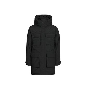 Didriksons 1913 Mid -Länge Parka nach Hood - Schwarz