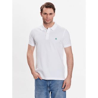 Benetton United Colors Of Benetton Poloshirt 3089J3179 Wei&szlig; Regular Fit