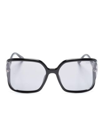Tom Ford Eyewear lunettes de soleil Solange 02 à monture papillon - Noir