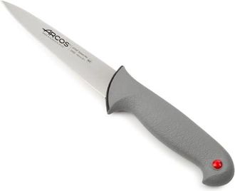 Arcos Fischmesser aus Edelstahl NITRUM 18 cm - Ideal für Fisch/Sole, Griff aus Polypropylen mit Elastomerbeschichtung - Schwarz, Serie Pruebas