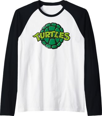 Teenage Mutant Ninja Turtles TMNT Turtle Power Logo Helden Halbschale 80er Jahre Vintage Cartoon Raglan