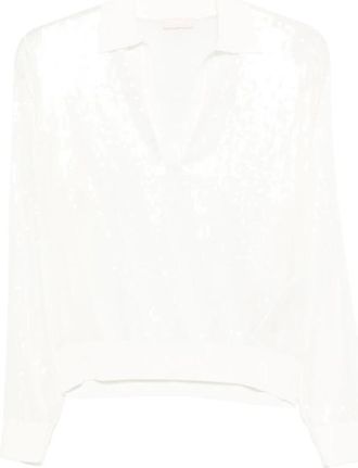Liu Jo Femme, Pulls, Blanc, Taille: 40 FR Wa6218Ma68R Pull col V