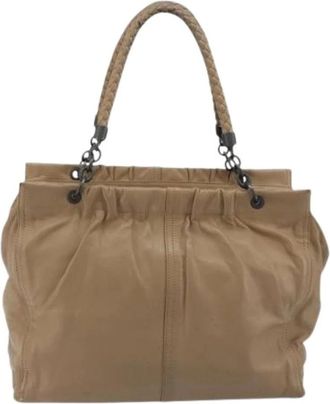 Bottega Veneta Sac cabas vintage Pre-owned - Femme - Pre-owned - Beige - Taille: ONE Size