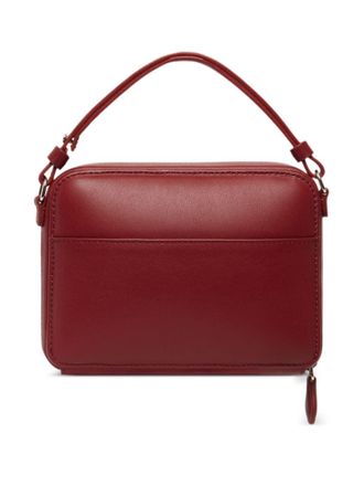 Courr&egrave;ges sac port&eacute; &eacute;paule Cloud &agrave; plaque logo - Rouge
