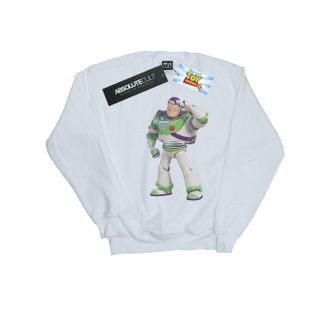 Disney Toy Story Buzz Lightyear Standing Sweatshirt f&uuml;r Herren (Wei&szlig;)
