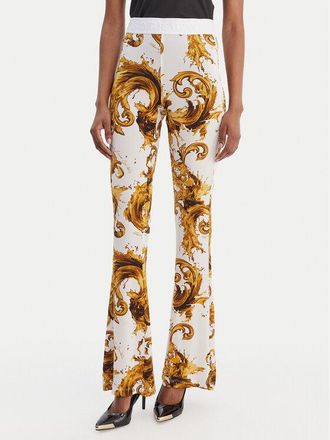 Versace Jeans Couture Leggings 80HAC107 JS533 Wei&szlig; Flare Fit