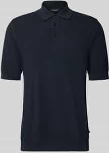 Matinique Slim Fit Poloshirt aus Baumwoll-Mix in Strick-Optik
