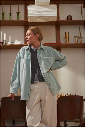 Marlot Paris Sur-Chemise Paola Velours C&ocirc;tel&eacute; - Collection Femme Marlot Paris