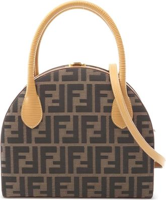Fendi sac à main Zucca Vanity - Marron
