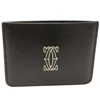 Cartier Pre-owned Cuir petite-maroquinerie - Homme - Pre-owned - Noir - Taille: ONE Size