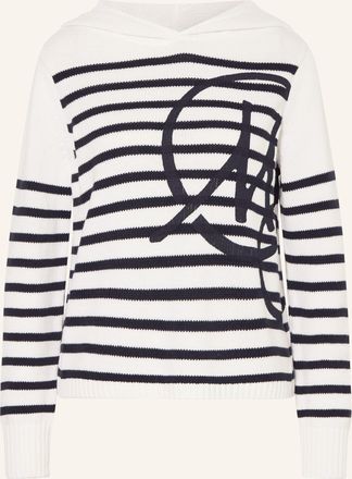 Monari Monari Strick-Hoodie weiss
