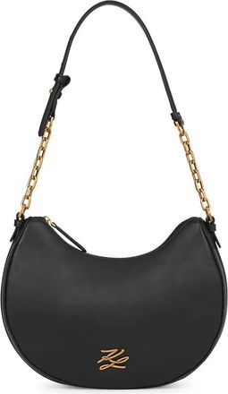 Karl Lagerfeld Hobo Bags - K/Autograph Medium Moon Bag - Gr. unisize - in Schwarz - für Damen