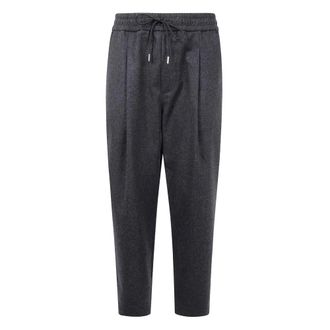 Dr&ocirc;le de Monsieur Dunkelgraue Cropped Flanellhose - - Trousers - Herren - Grau - XL
