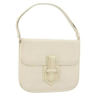 Saint Laurent Sac bandouli&egrave;re en cuir Pre-owned - Femme - Pre-owned - Blanc - Taille: ONE Size