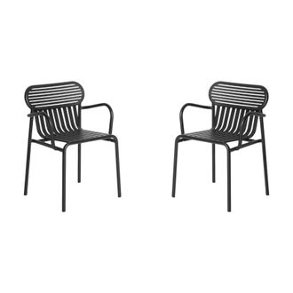 PETITE FRITURE Chaise Week-end avec accoudoirs - Set de 2 Petite friture