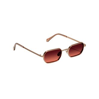 Moscot unisex, Accessoires, Rose, Taille: 48 MM Lunettes de soleil roses Rectangulaires Rose Mat