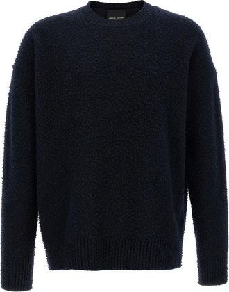 Roberto Collina Homme, Pulls, Bleu, Taille: XL Pull effet Casentino