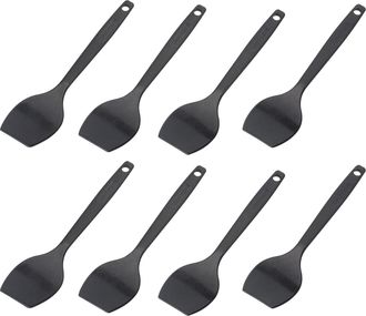 Westmark 8 Raclette-Schaber/Mini-Pfannenwender, Länge: 16,6 cm, Kunststoff, Gourmetta, Schwarz, 204522E3