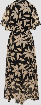 s.Oliver Maxikleid Kleid Maxikleid aus Chiffon mit gesmokter Taille