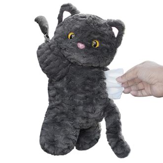 Generico Cartoon-Serviettenhalter - Taschentuchspender zum Aufh&auml;ngen mit doppelter Verwendung, 37 x 24 cm, niedliches Pl&uuml;schtier, bunt, dekorativ, Auto, Zuhaus