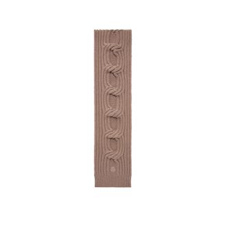 Moncler Moncler Chain Knit Wool & Cashmere Scarf, Women, Brown, Size: One Size
