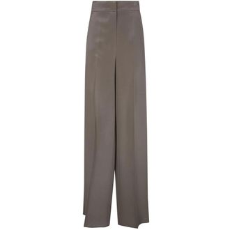 Max Mara Pianoforte Marlene Hose aus Satin - - Trousers - Damen - Braun - XS